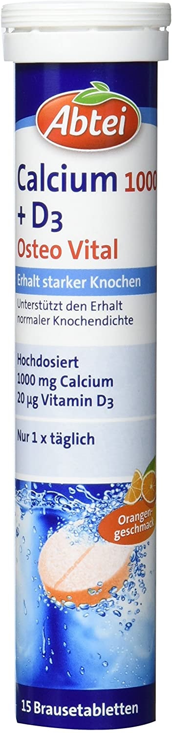 44 von 100 Punkten für Abtei - OsteoVit Calcium 1000, 1er Pack ...
