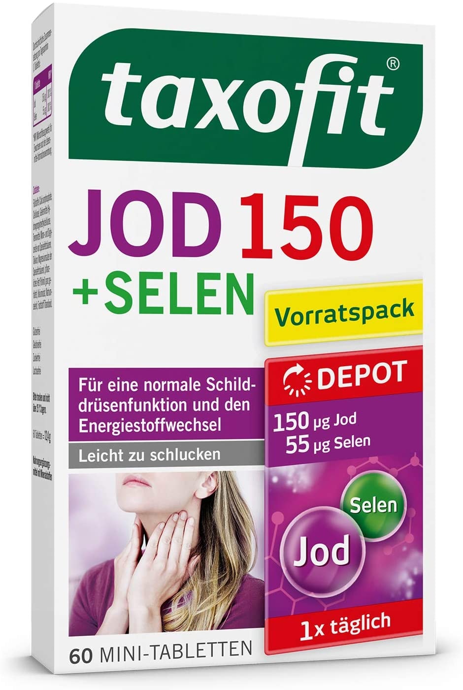 49 von 100 Punkten für taxofit Jod Depot Tabletten | supplemento.de